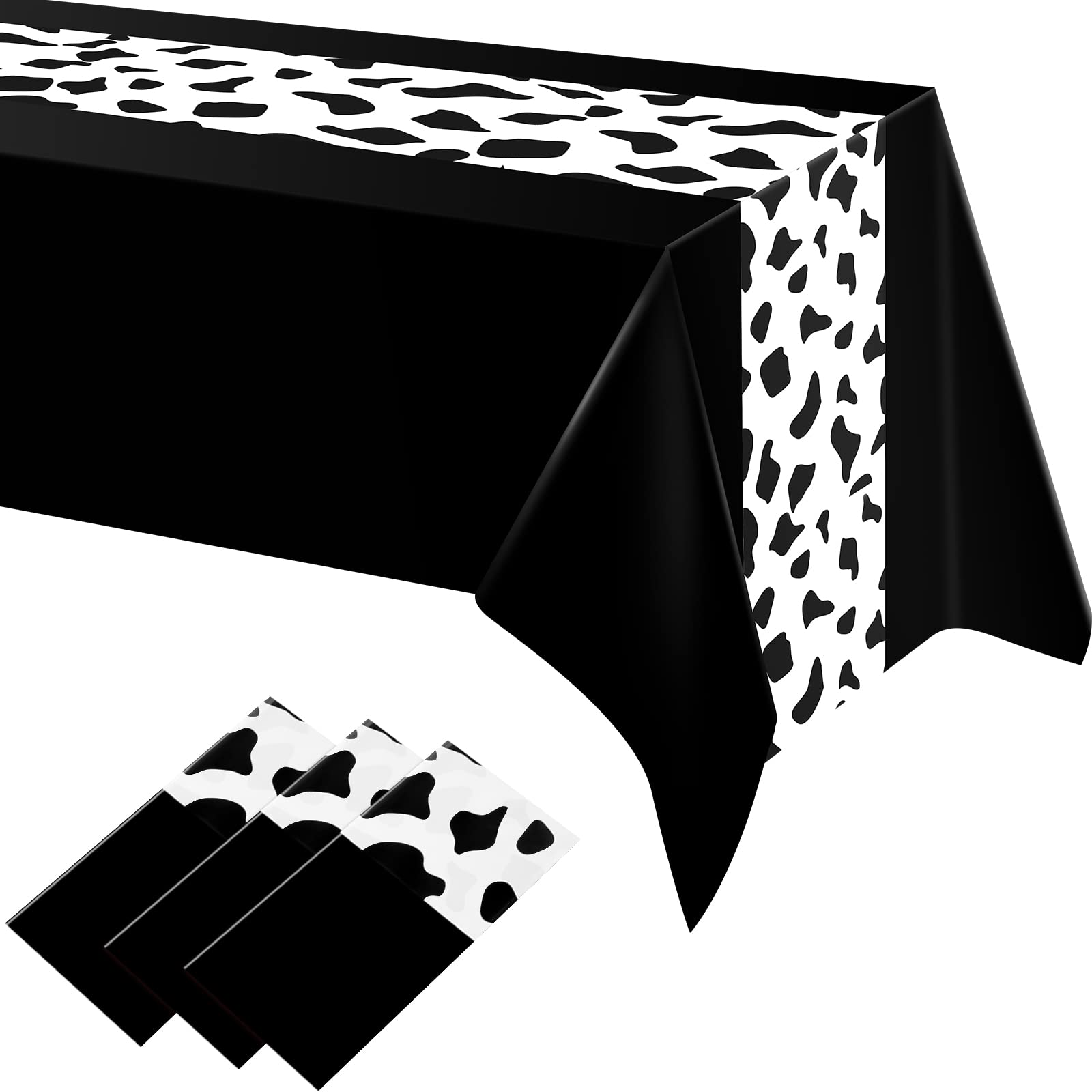 Amazon.com: Oudain 3 Pcs 54 x 108 Inch Cow Table Cloths for Party Cow ...