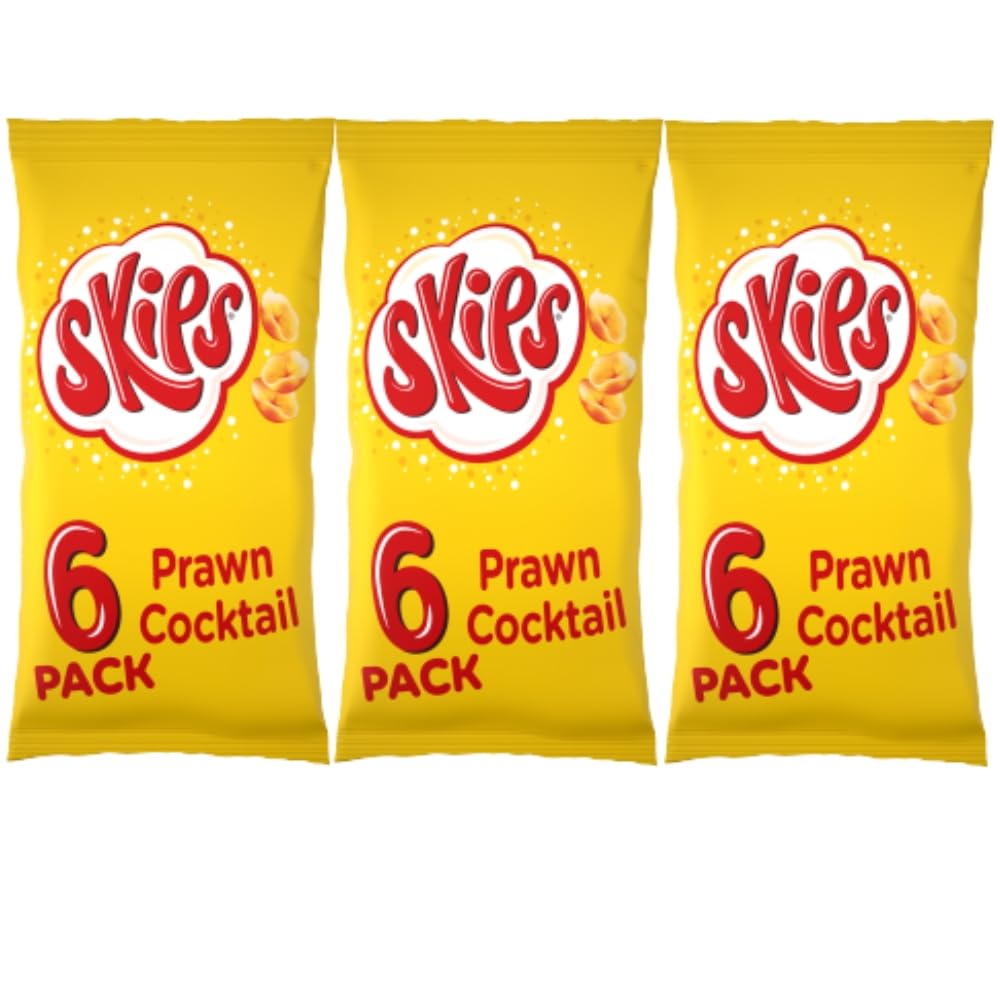 KP Skips Prawn Cocktail Pack of 3 (6x13.1g) : Amazon.co.uk: Grocery