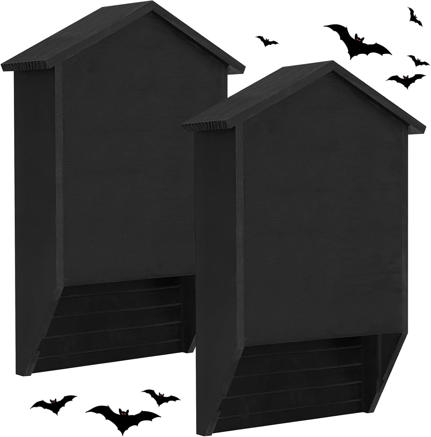 Amazon.com : Wenqik 2 Pack Bat House for Outdoor 15.7'' Big Bat Box ...