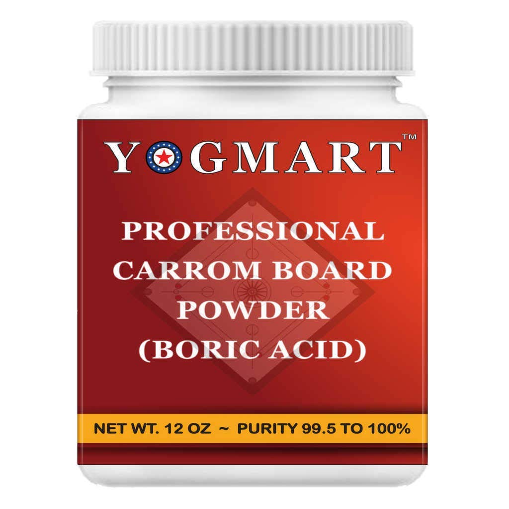 Buy Yogmart Professional Carrom Board Powder (12 oz Boric Powder Smooth ...