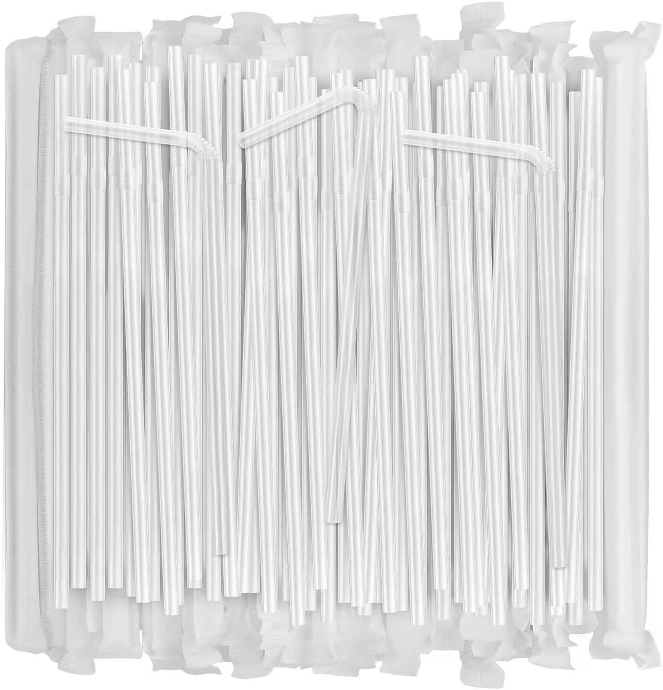 Amazon.com: [400 Count] Propack Individually Wrapped 7 3/4 Inch Clear ...