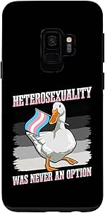 Amazon.com: Galaxy S9 Funny Duck Meme Trans Duck Transgender Flag LGBT ...
