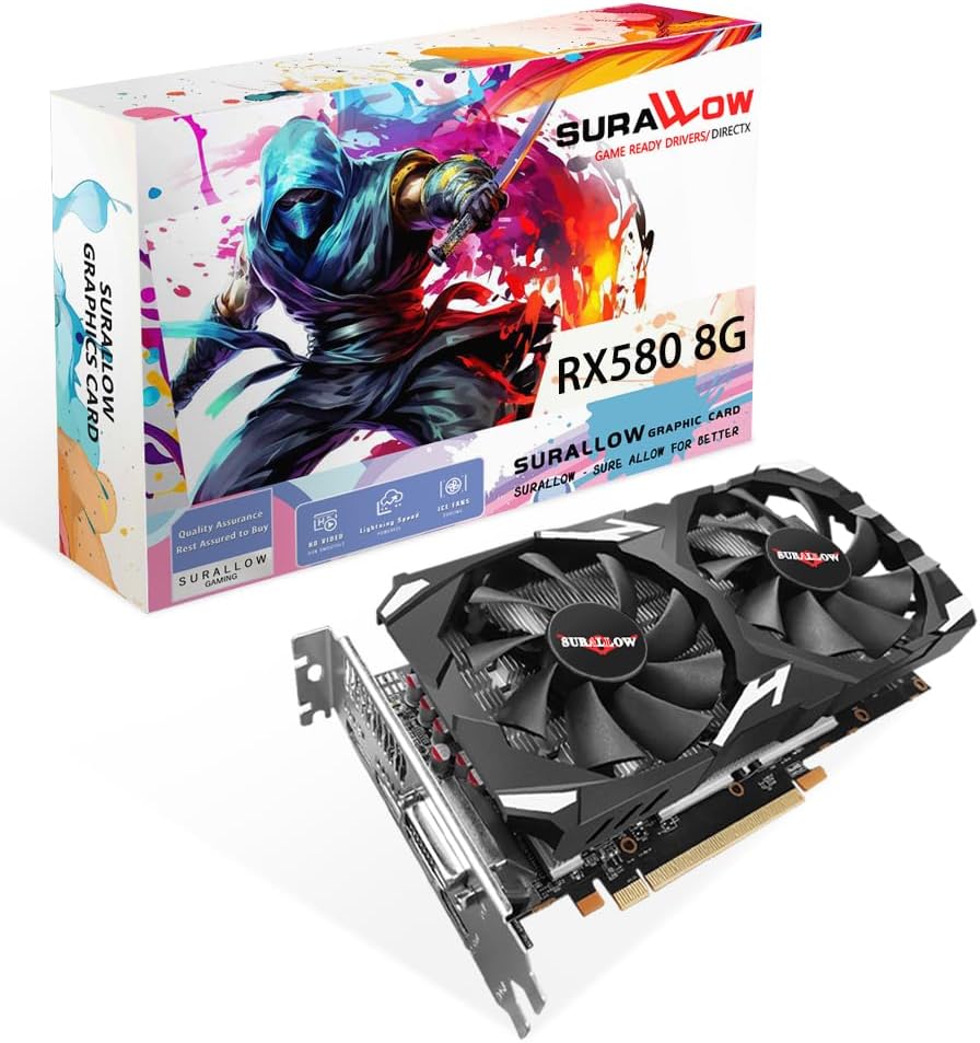 Amazon.com: SURALLOW Gaming RTX 2060 Super 8GB Graphics Card, GDRR6 ...