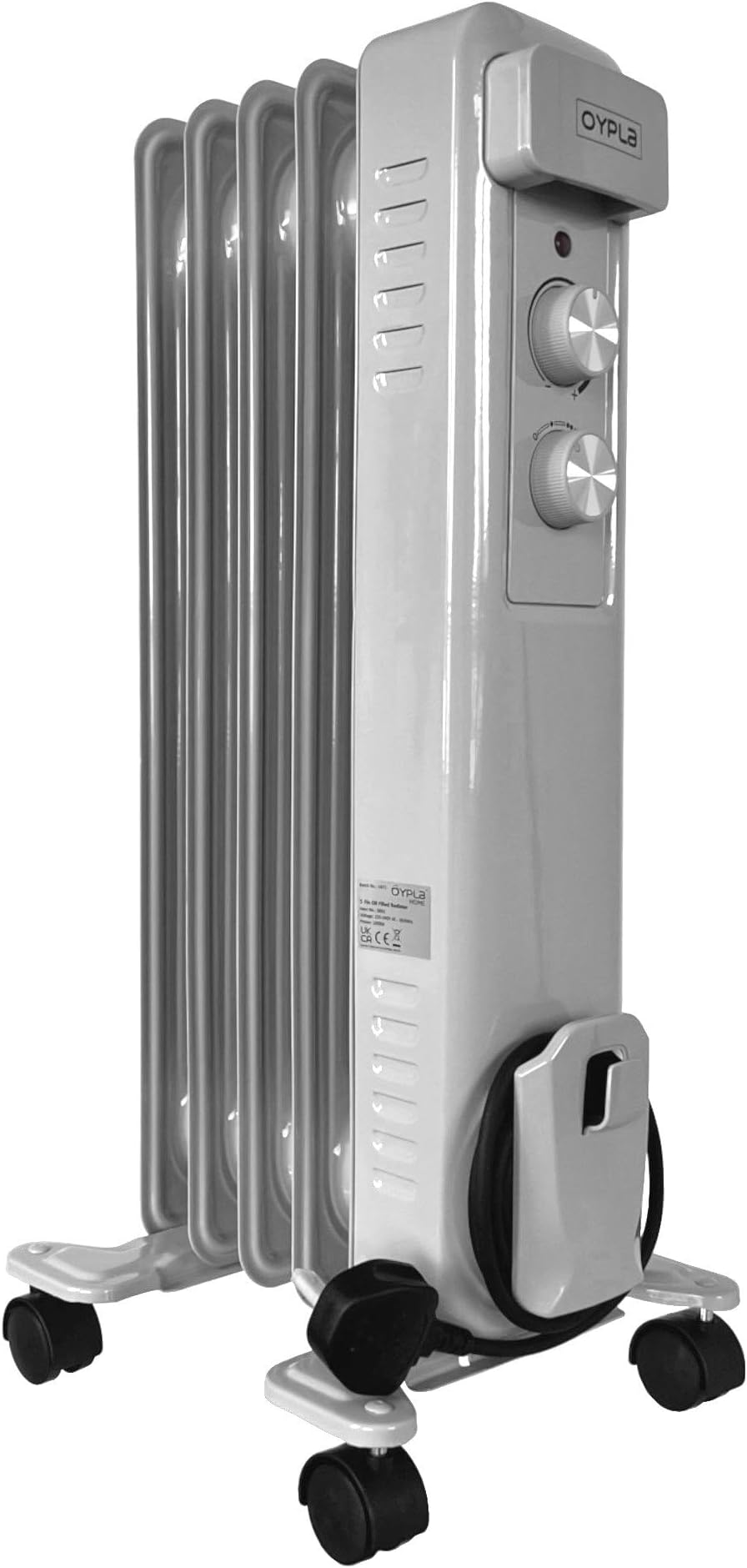 Kingavon BB-OR103 5-Fin 500W Mini Oil Filled Radiator : Amazon.co.uk ...