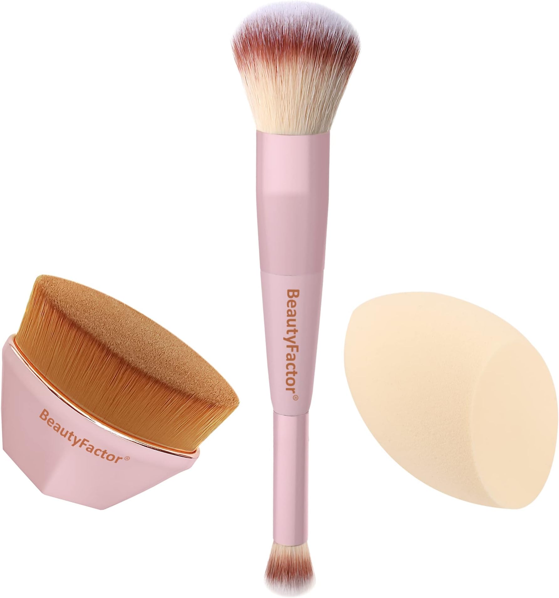Amazon.com: Angled Retractable Makeup Brush With Cover - Liquid, Cream ...