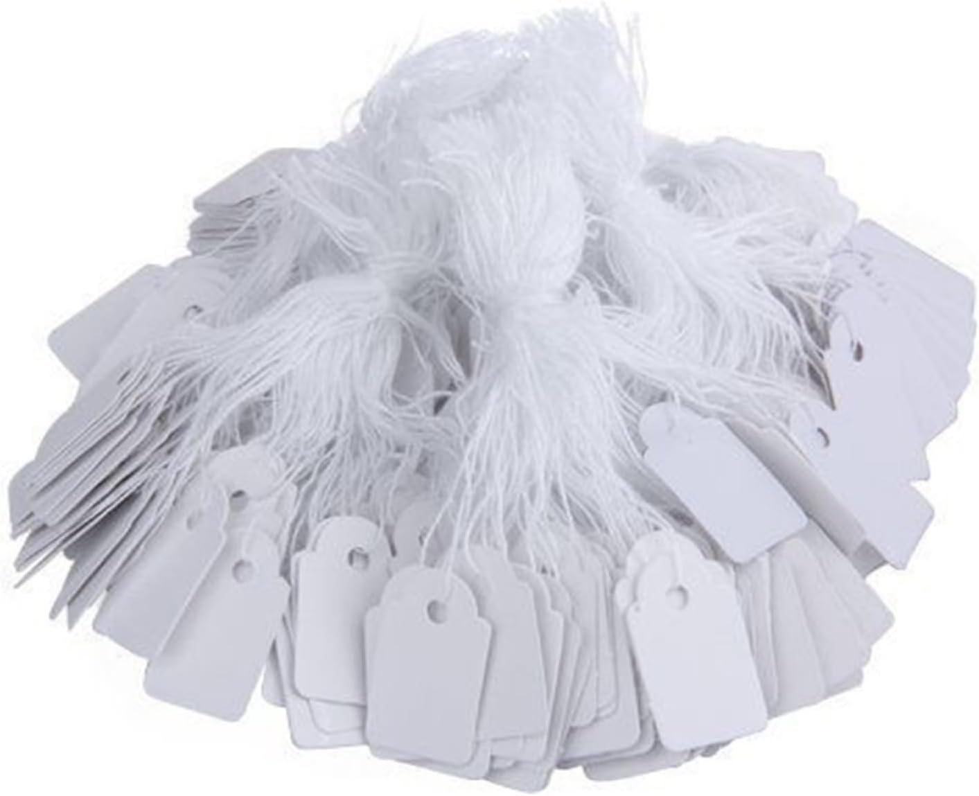 200 PcsWhitePriceTags with String,WhiteMarkingWritableTagsDisplay Label ...