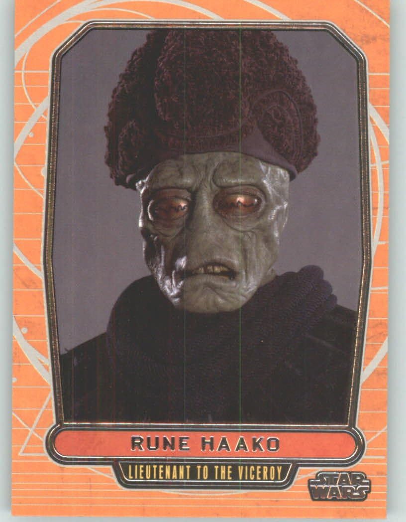 2012 Star Wars Galactic Files #85 Rune Haako (Non-Sport Collectible ...