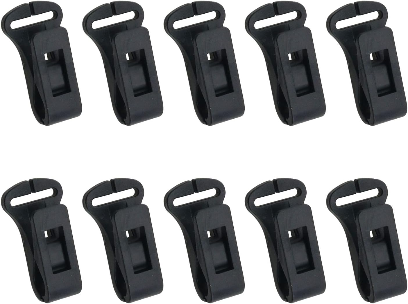 HSCGIN 10pcs Tarp Clips Crocodile Tent Awning Clamps 38x16mm Plastic ...