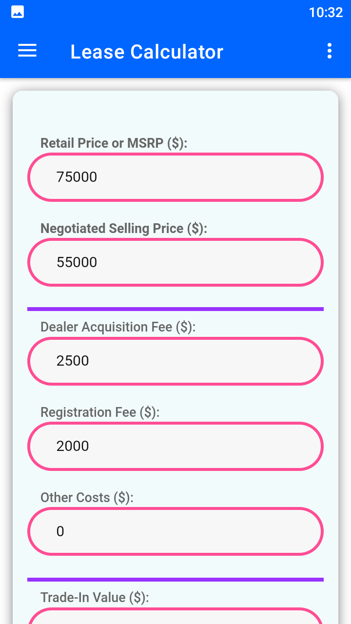 Car Calculator - App on Amazon Appstore