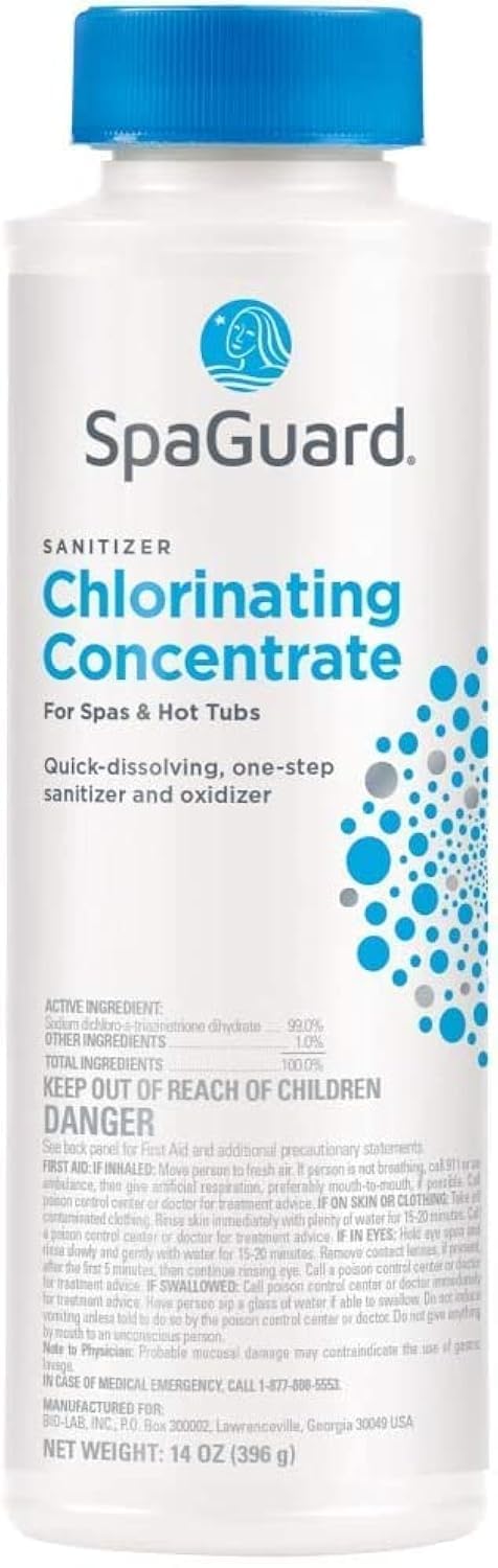 Amazon.com : SpaGuard Chlorinating Concentrate (14 oz) : Patio, Lawn ...