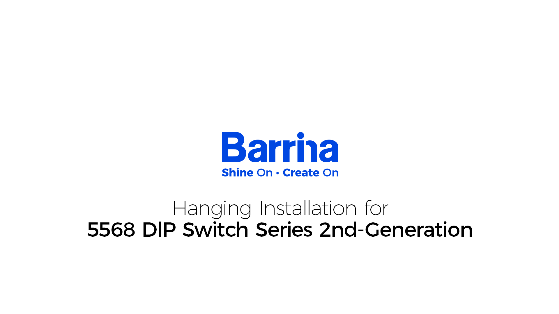 Watch Hanging Installation for 5568 DlP Switch Series 2nd-Generation on ...