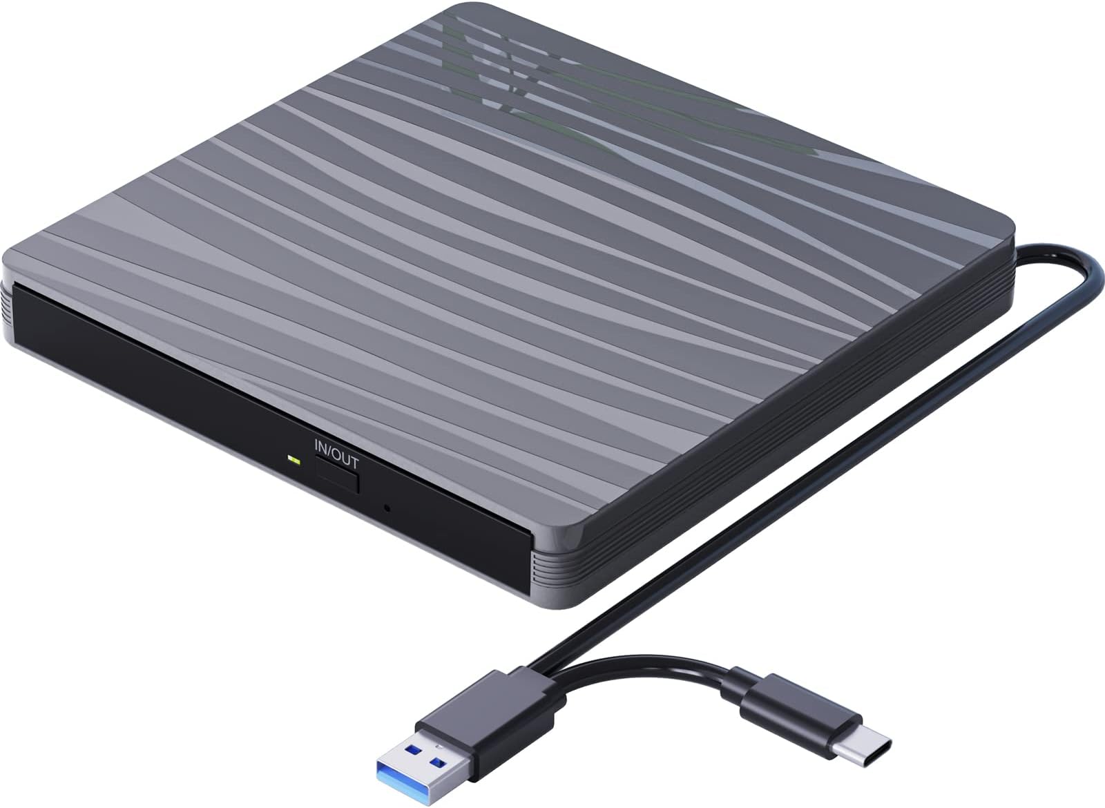 Amazon.com: External CD DVD Drive for Laptop, USB 3.0 & Type-C Portable ...