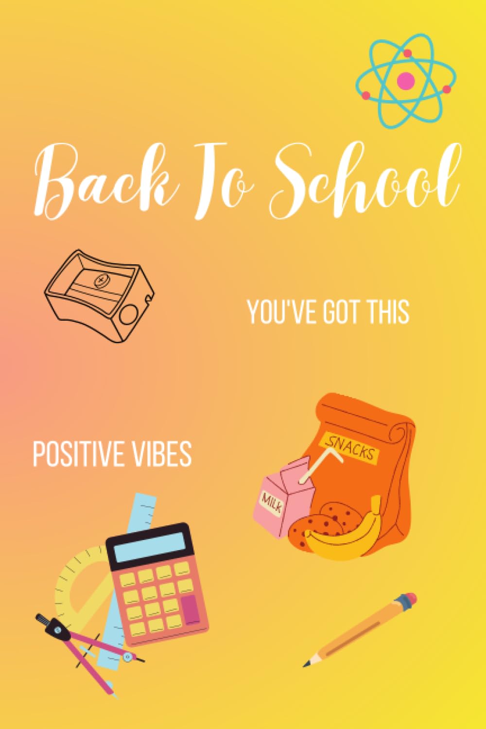 Colourful Back To School notepad: 6x9 Little colourful pocket book-note ...