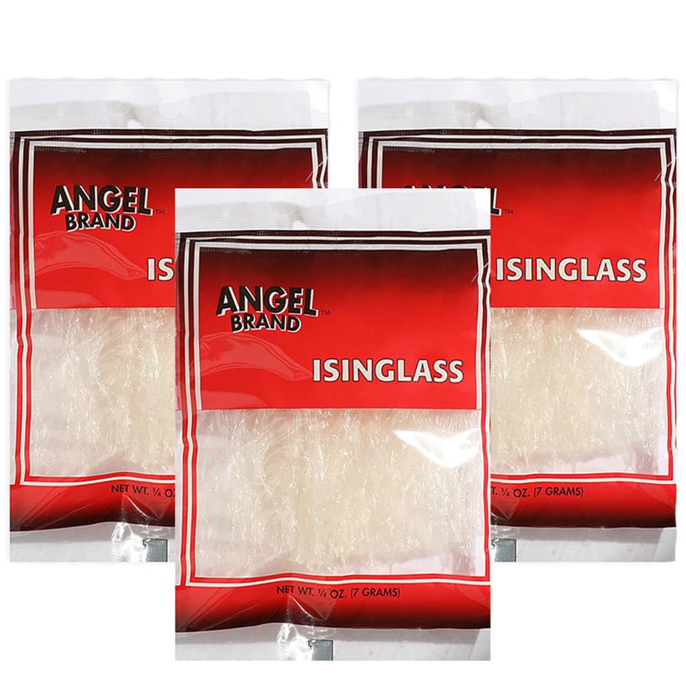 Amazon.com : Angel Brand Isinglass 0.25 oz Pouch Pack of 3 - Sourced ...