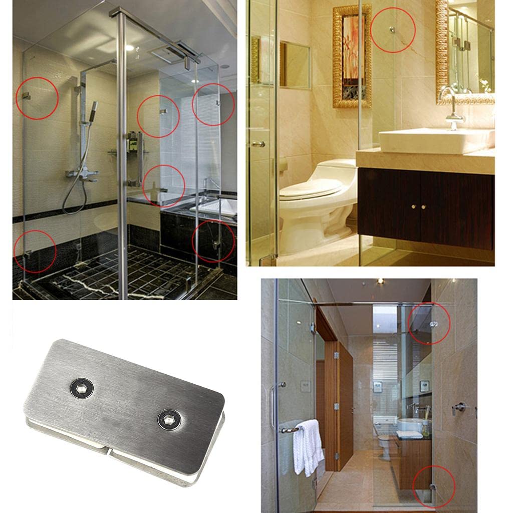 GAH Stainless Steel Glass Cl Clip for Shower Room Panel 180 degree ...