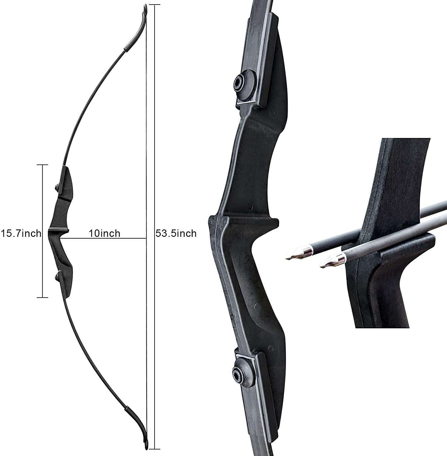 Buy JINGYUN Left Right Hand Bow for Beginner, Archery Set ,Recurve Bow ...