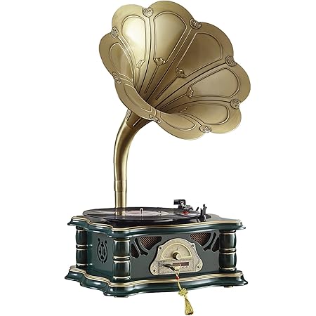 Amazon.com: Artisam Phonograph Vinyl Record Player with Built-in ...