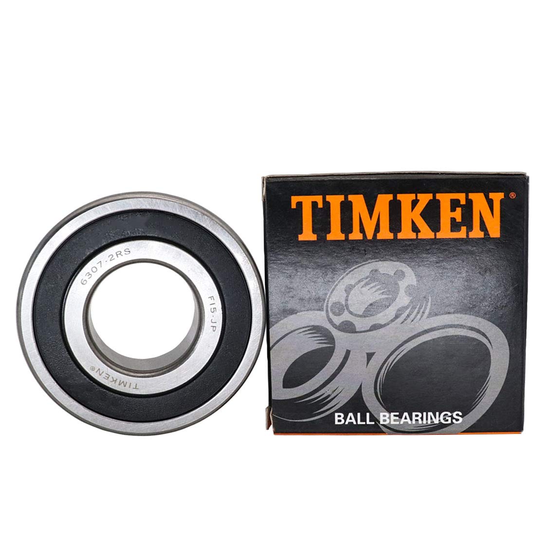 TIMKEN 6307-2RS 2Pcs 35x80x21mm,Double Rubber Seal Bearings, Pre ...
