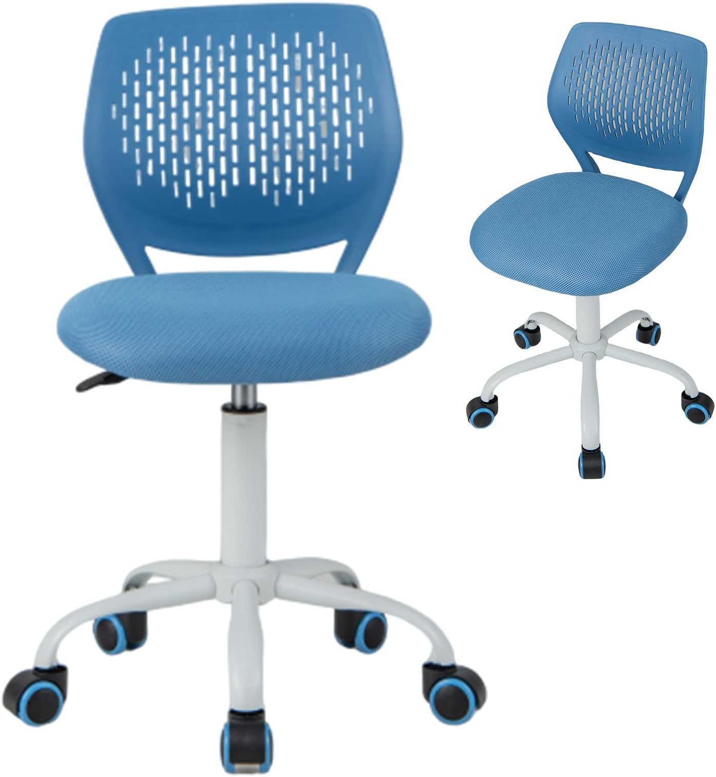 Amazon.com: MEDIMALL Kids Desk Chair, Blue Ergonomic Kids Office Chair ...