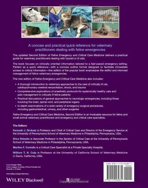 Snapklik.com : Feline Emergency And Critical Care Medicine