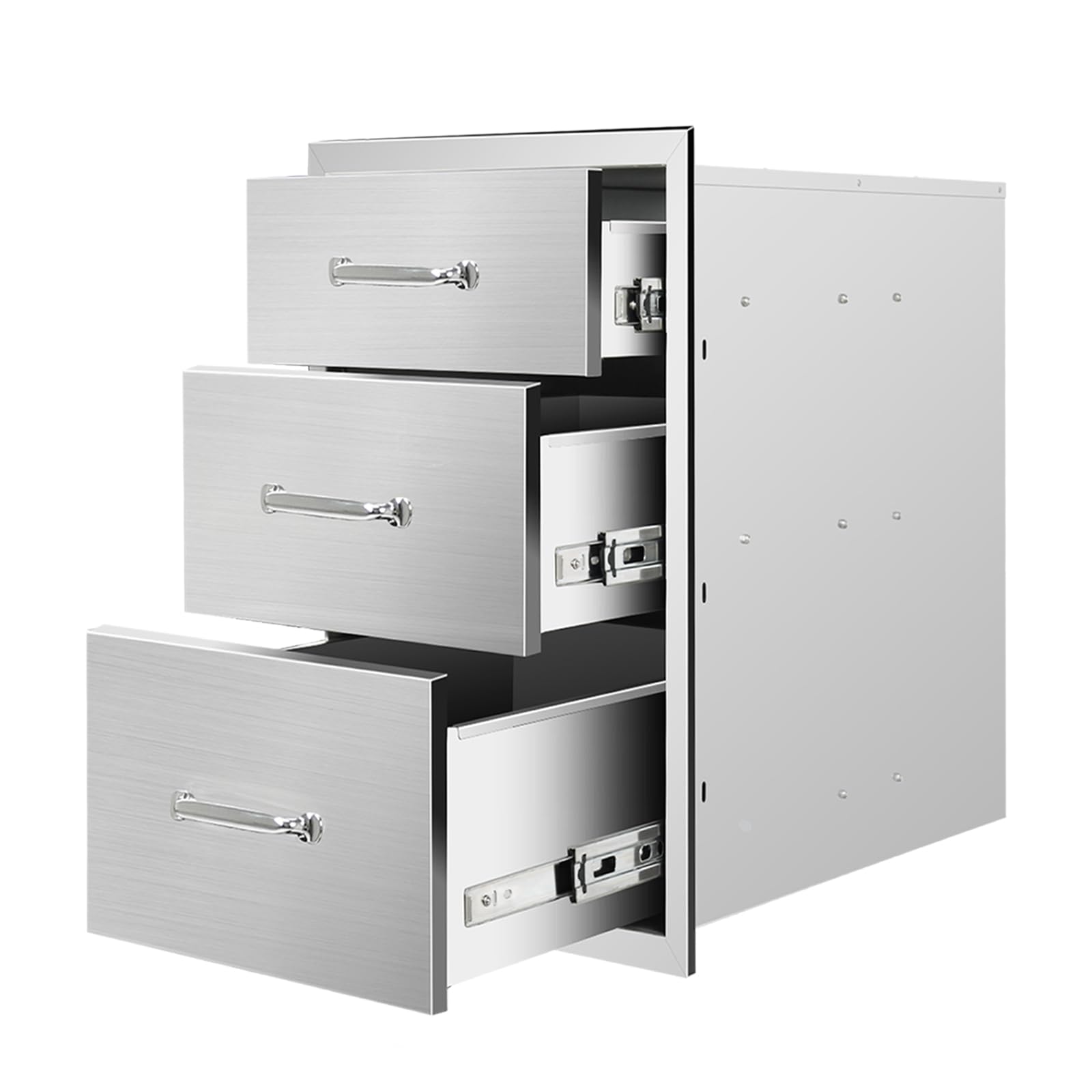 Amazon.com: Outdoor Kitchen Drawers 14" W x 21" H x 23" D Stainless ...