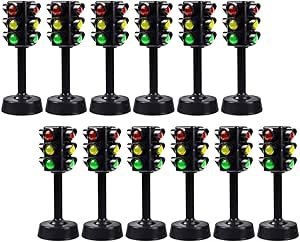 Amazon.com: Toyvian 12pcs Traffic Light Model Traffic Signs Traffic ...