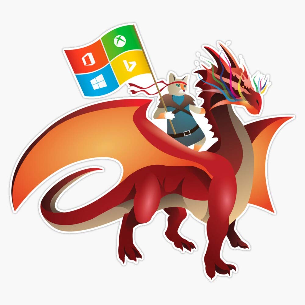 Amazon.com : Leyland Designs Ninja Cat Dragon Sticker Outdoor Rated ...