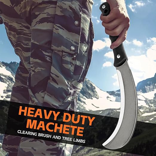 Amazon.com : Billhook Sickle Machete for Cutting Trees Heavy Duty ...