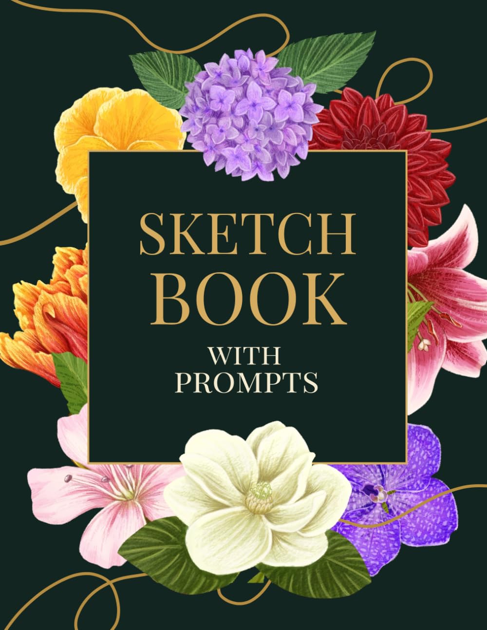 Amazon.com: Sketchbook With Prompts: Self Reflection Journal for ...