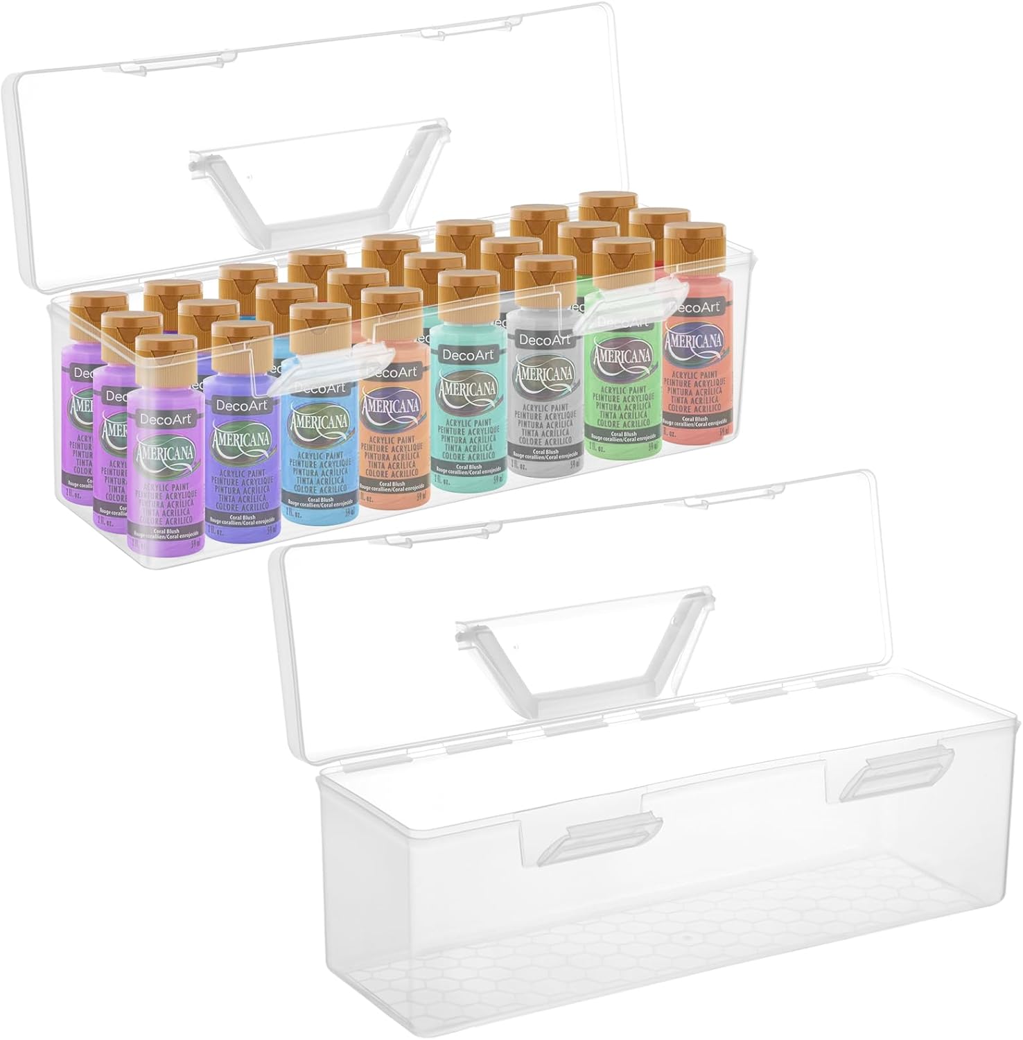 Amazon.com: AIHSUMC 2 Pcs Paint Storage Boxes for Apple Barrel Acrylic ...