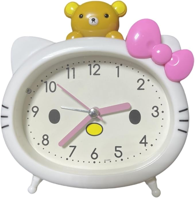 Amazon.com: Fuxizest Cute Cat Alarm Clock, Kawaii Alarm Clock，Cartoon ...