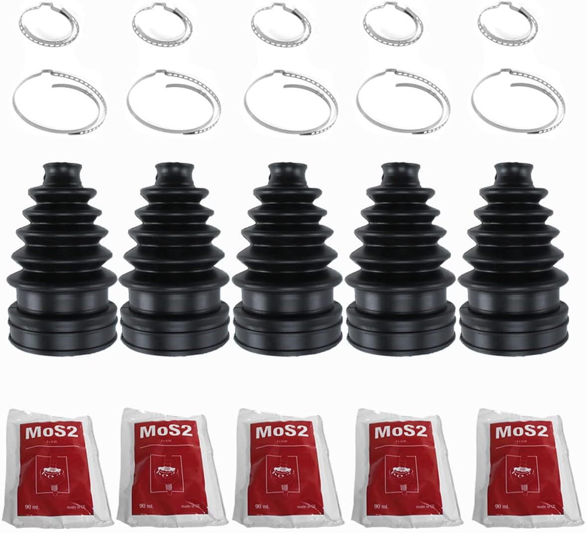 Amazon.fr : (Lot de 2) Soufflet de Cardan Universel avec Graisse et ...