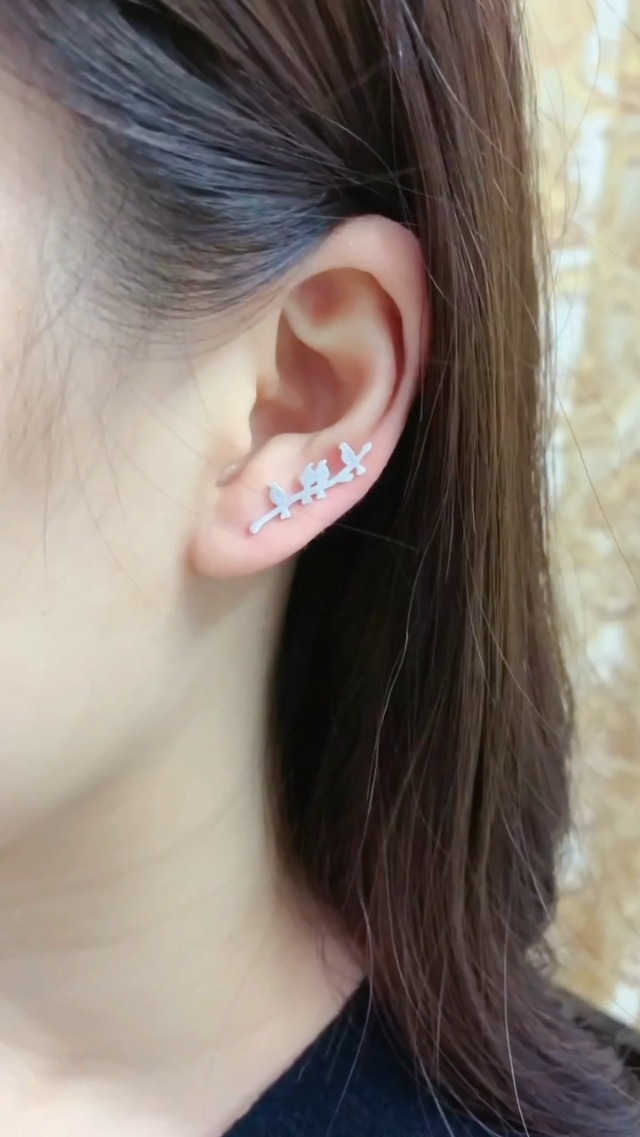 Watch Bird Ear Cuff Wrap Crawler Climber Earrings by Dtja Jewelry on ...