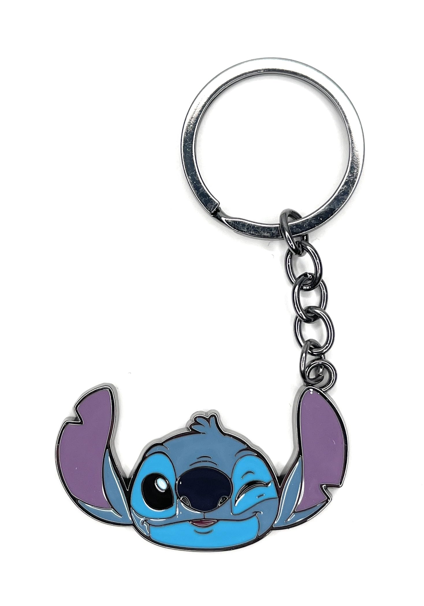 Amazon.com: Disney Stitch Keychain (Stitch Headshape) : Clothing, Shoes ...