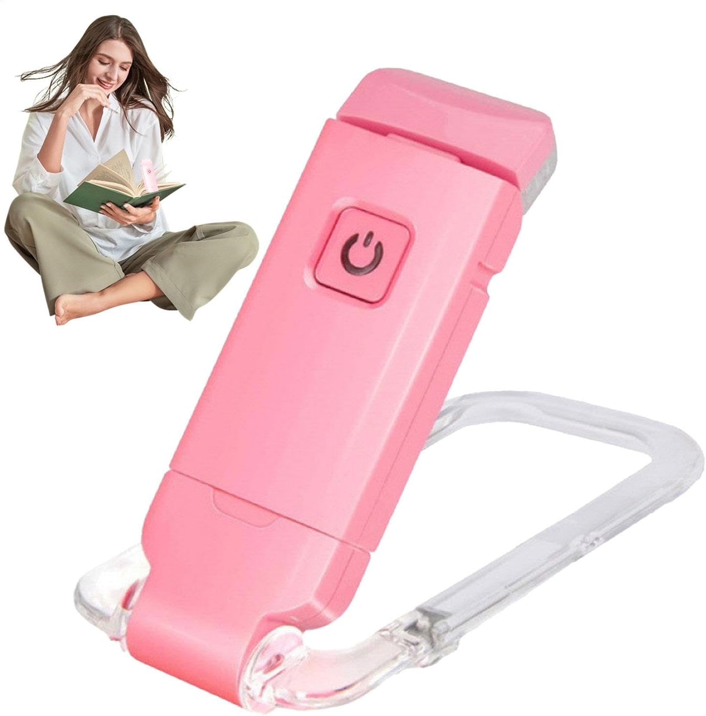 Book Light for Reading in Bed - Clip Book Light | USB Rechargeable Clip ...