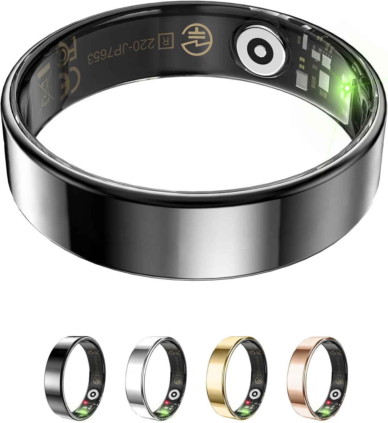 Amazon.com: Fitness Tracker, Smart Ring for Women Men, Sleep Tracker ...