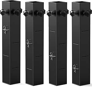 Amazon.com: Fengone College Dorm Bed Risers 3.15" Diameter Carbon Steel ...