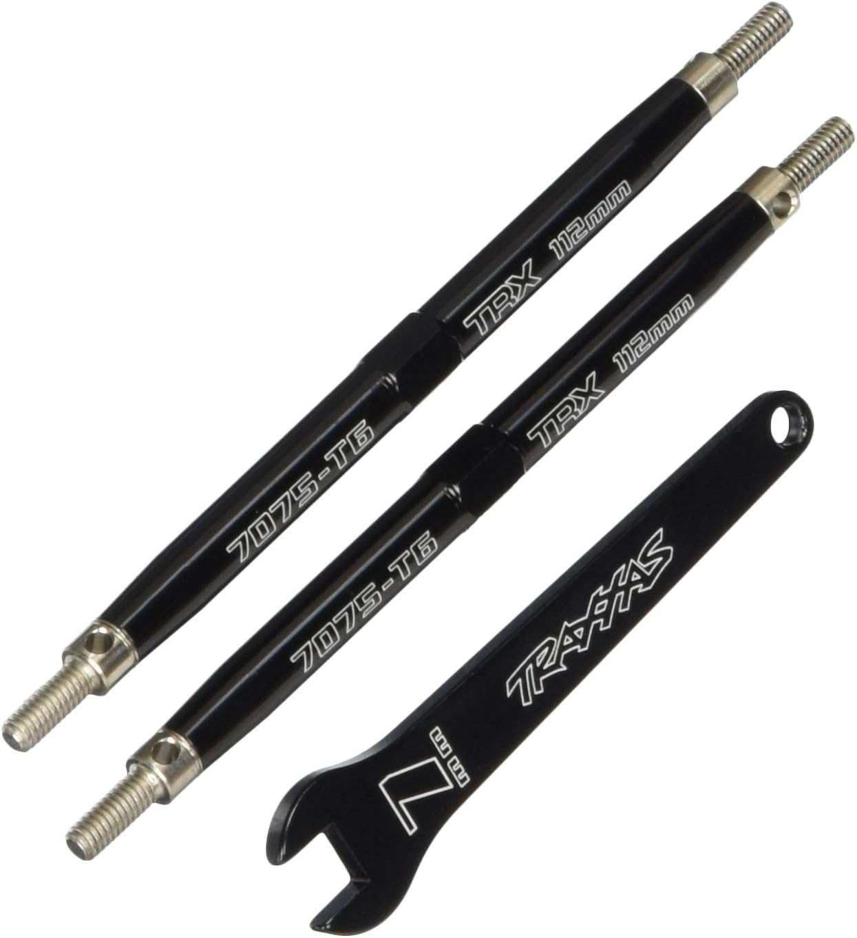 Amazon.com: Traxxas 5141A Maxx Aluminum Front Toe Links, Black, 112mm ...