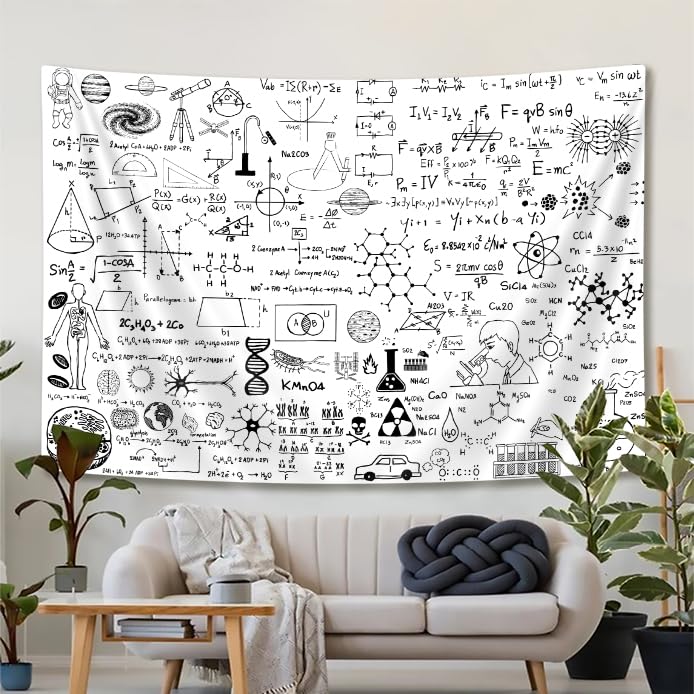 Amazon.com: SAOLUIS Math Tapestry, Educational Tapestry For Classroom ...