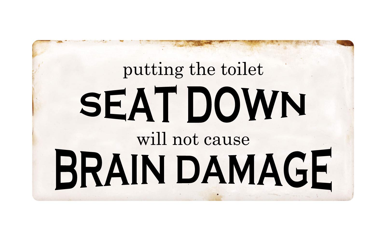 Toilet Seat Down Sign