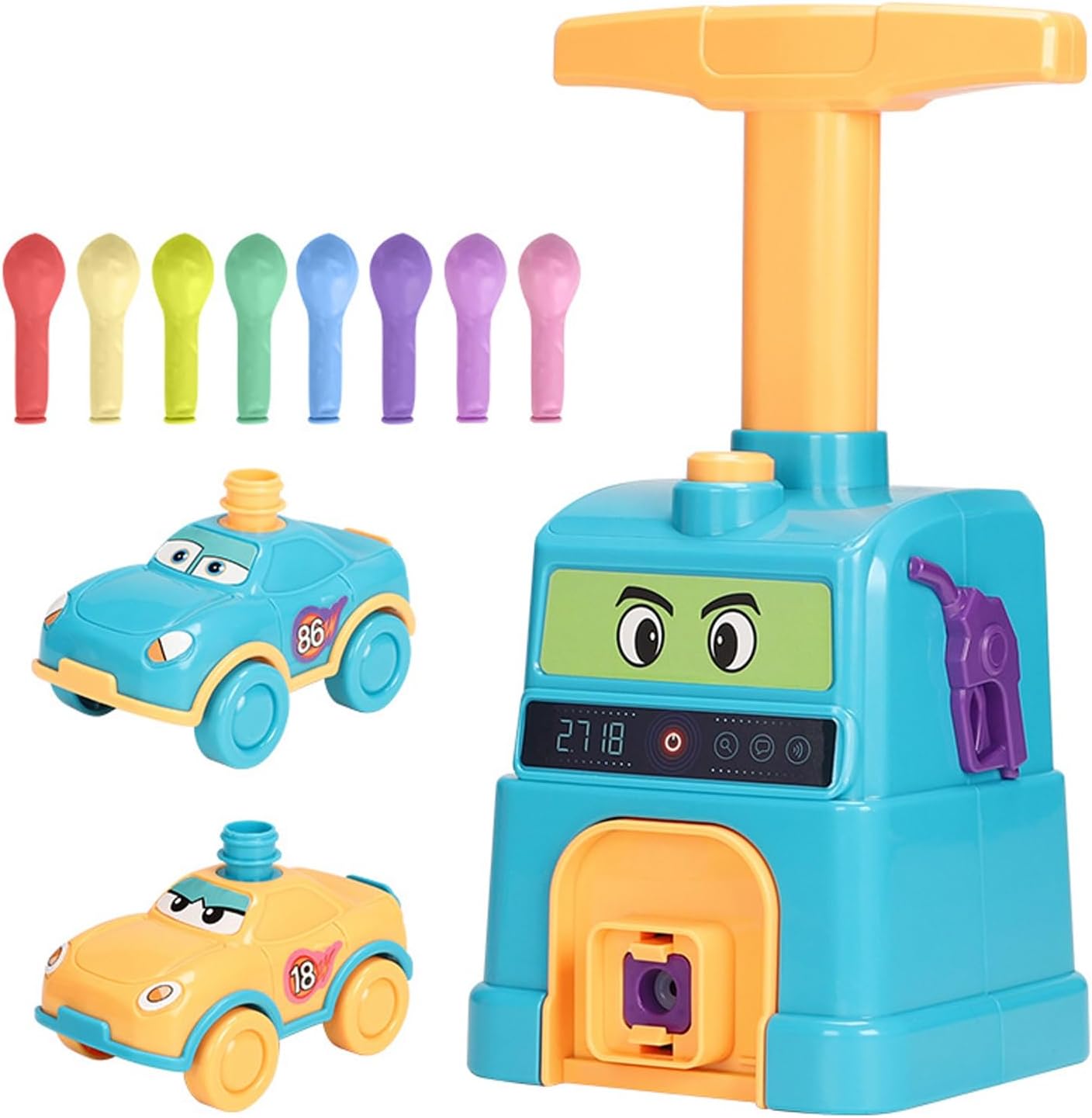 Amazon.com: Kids Balloon Launcher Playset, Press to Go Balloon Powered ...