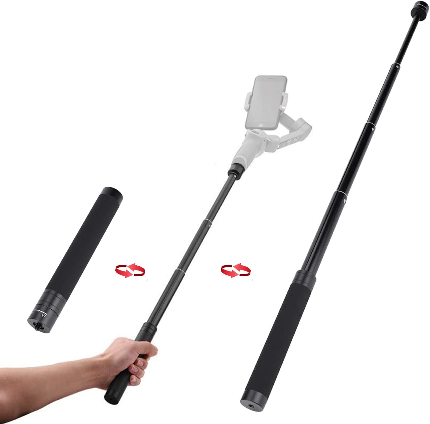 Amazon.com: Extension Rod Pole Bar SZ_ABTO Adjustable Selfie Stick for ...