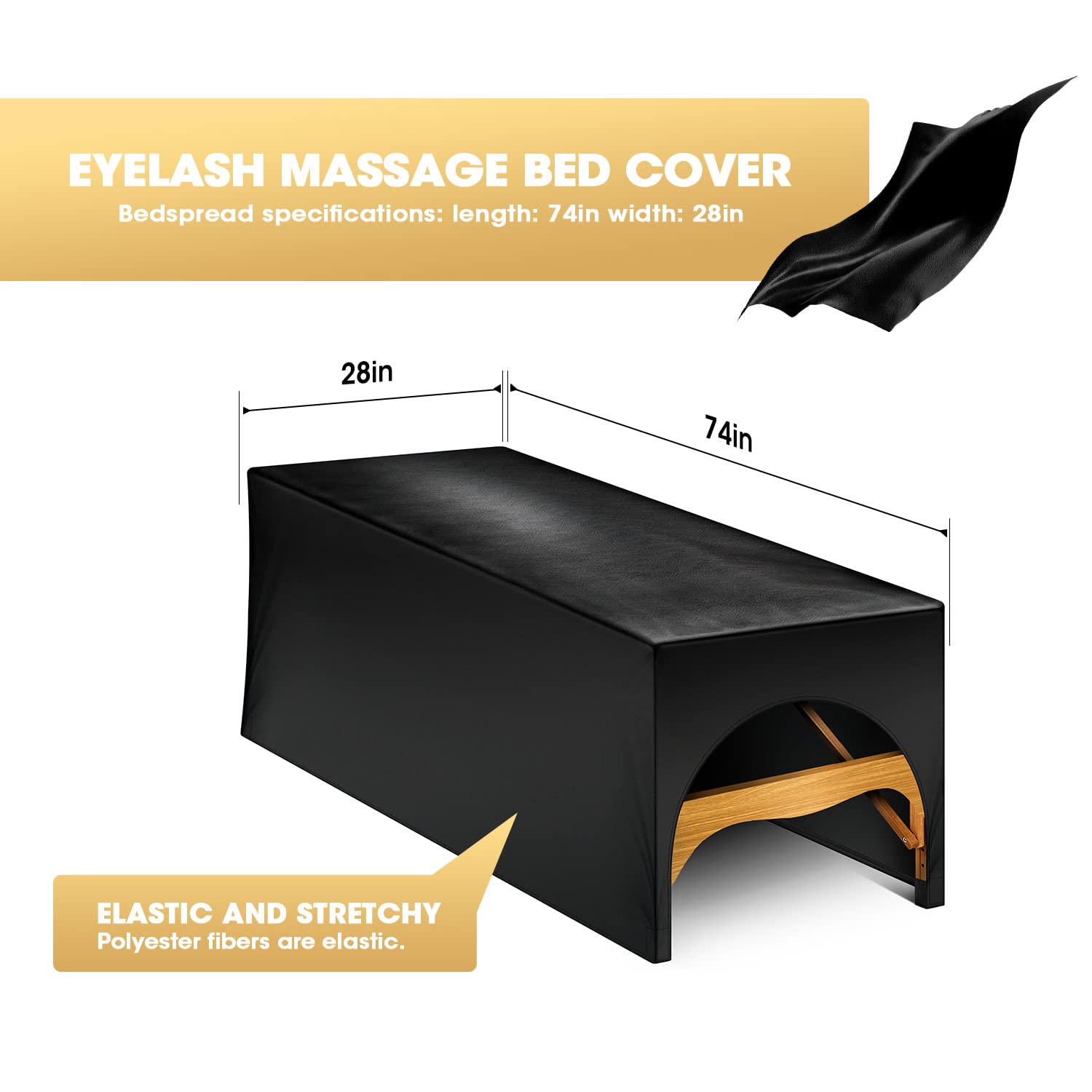 Onism Lash Bed Cover- Wipeable PU Leather Massage Table Cover ...