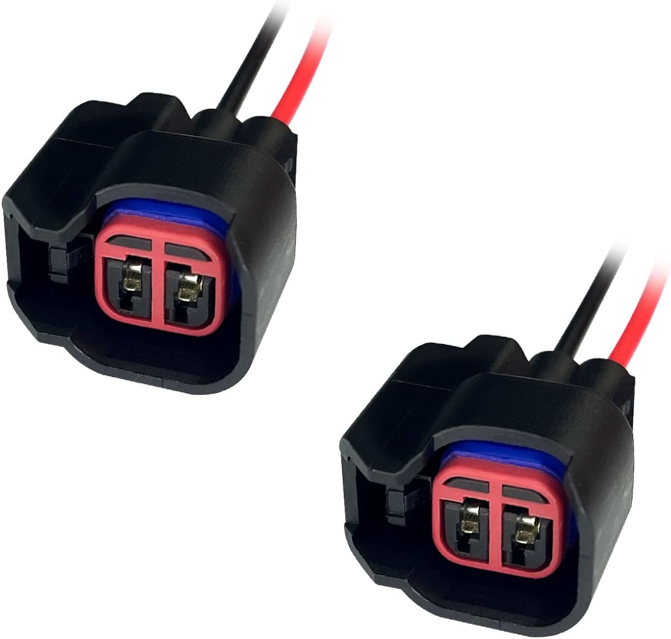 Tobenbone 2 PCS EV6 EV14 Fuel Injector Connector, Fuel Injector Pigtail ...