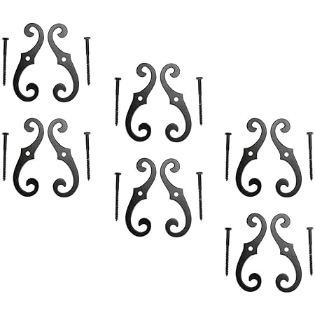 Amazon.com: Decorative Vinyl Shutter Hinges and S Holdback Hooks for ...