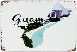 Amazon.com : Guam' Country Metal Signs Outdoor Vintage Porch Signs ...