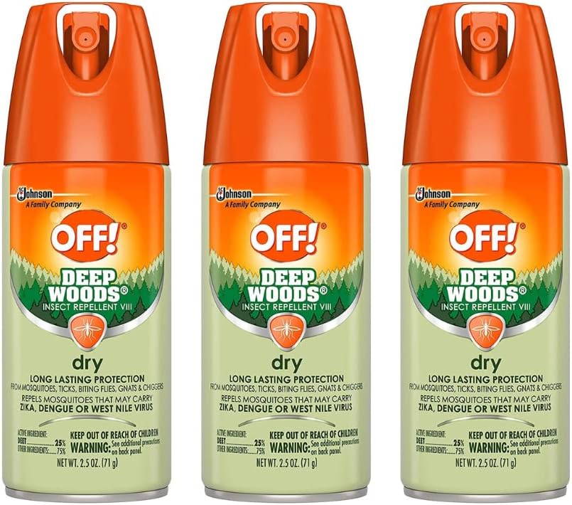 Amazon.com: Off! Deep Woods Tick Repellent Aerosol 6 Ounce (Pack of 3 ...