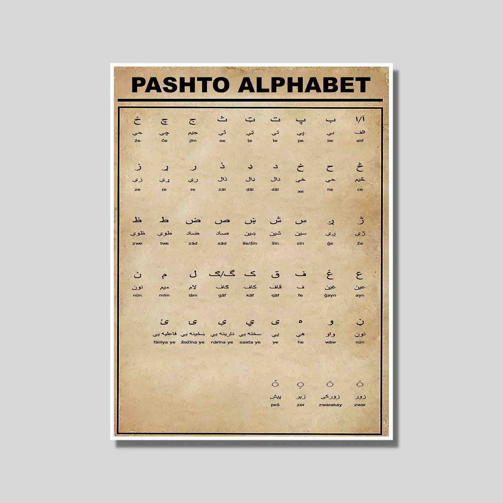 Pashto Alphabet PASHTO Alphabet Picture Book For Kids (PASHTO Language
