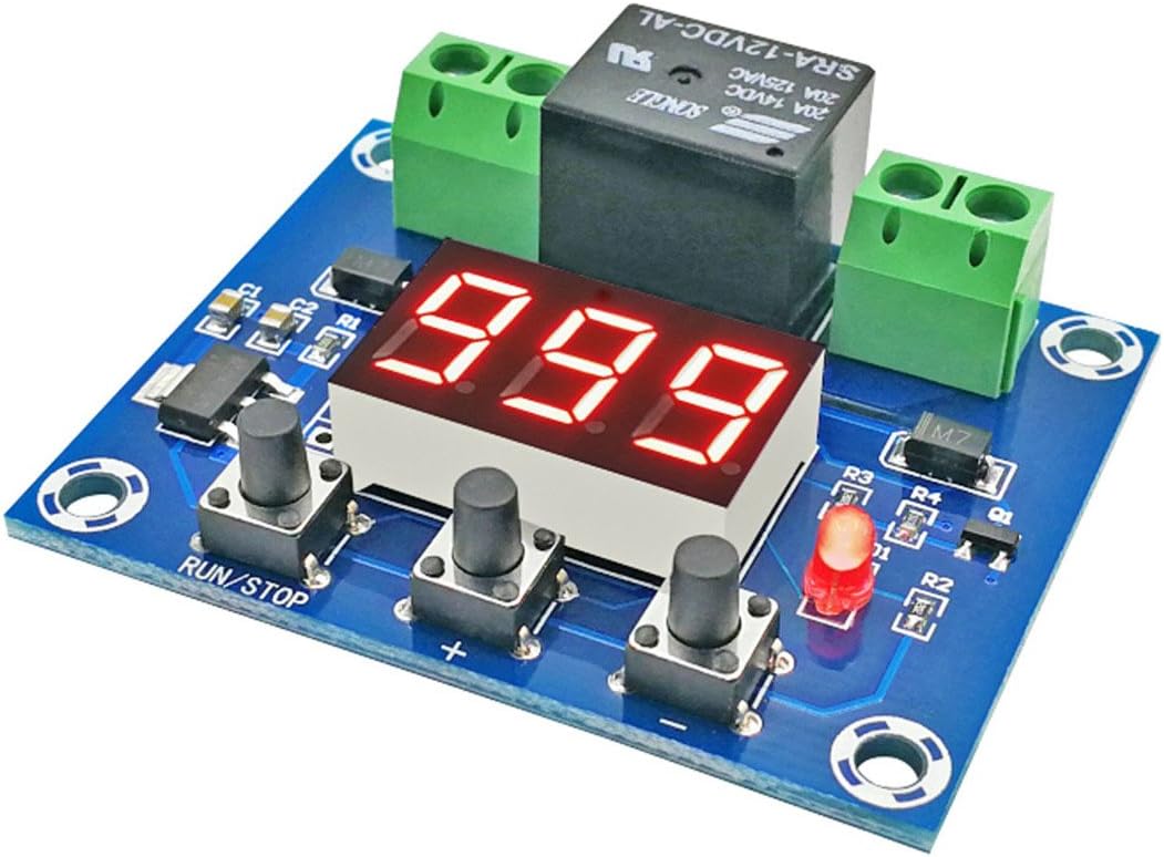 NOYITO 12V Countdown Off Control Module Timer Module 0-999 Minutes One ...