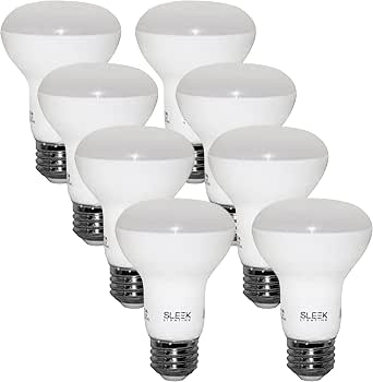 SLEEKLIGHTING BR20 6 Watt, LED Dimmable Wide Flood Light Bulb(110 ...